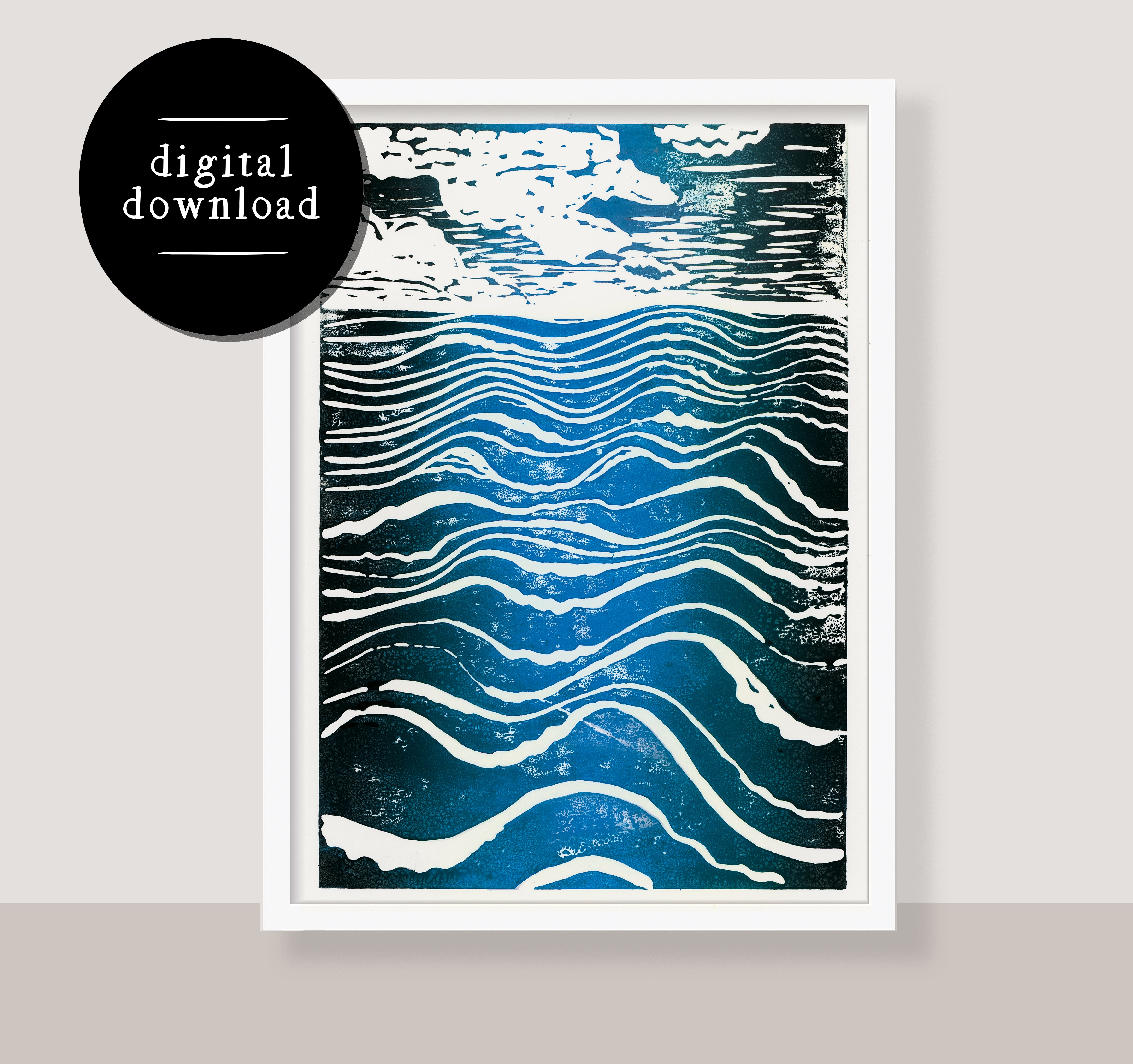 Ocean Art Print (DIGITAL DOWNLOAD) | Bianca Moore Studio